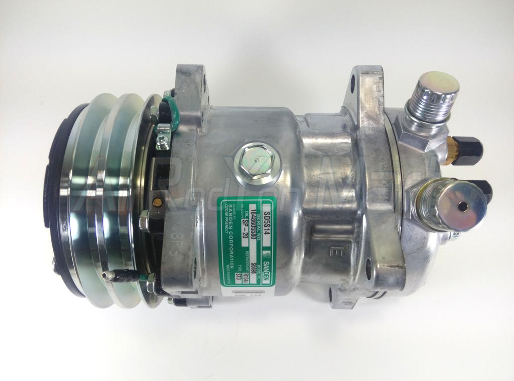คอมแอร์ 508 R134a หัวเทเปอร์ 24V (แบบมีหัวเติม 1/4″) Sanden S6698 ...