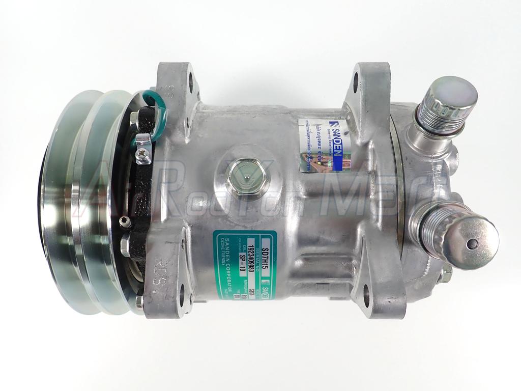 คอมแอร์ Sanden 709 7H15 หัวโอริง 24V (S8126) แบบ: 24V โอริง Sanden ...